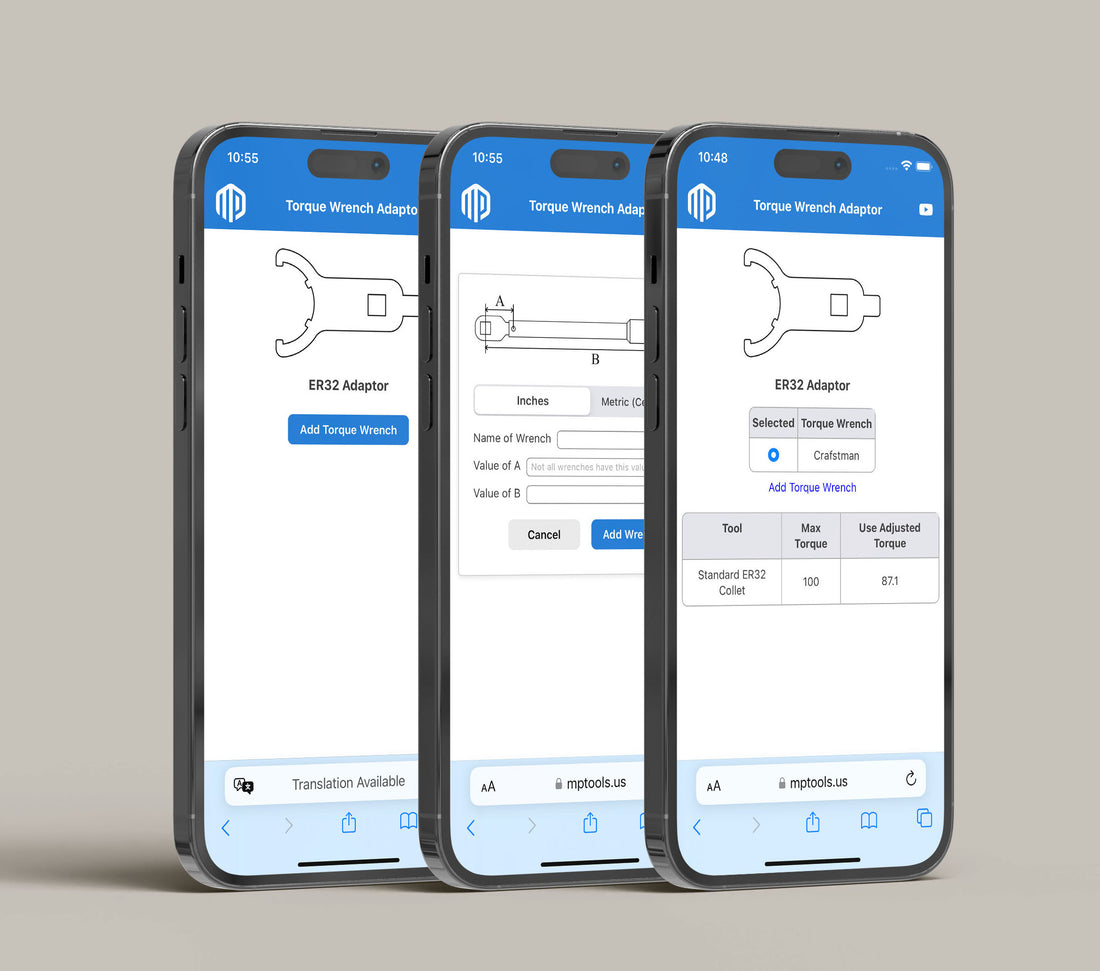 ER32 Spanner Torque Wrench Adaptor – Martin Precision Tools